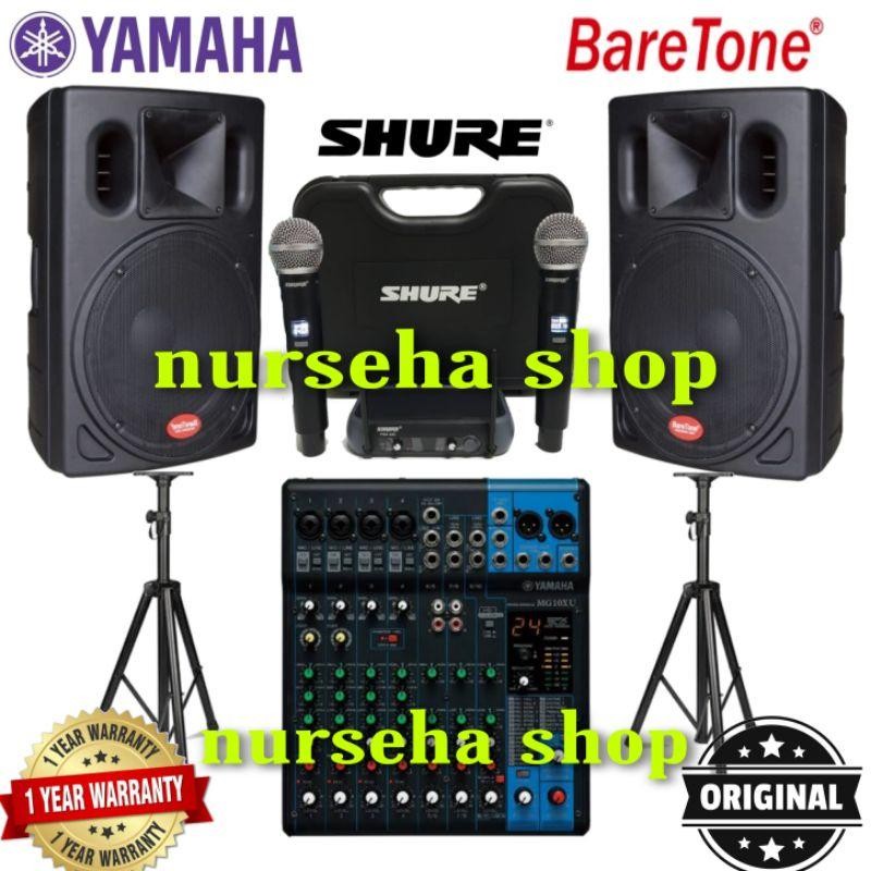 Jual Paket Sound System Outdoor Baretone 15 Inch 800 Watt Mixer Yamaha ...