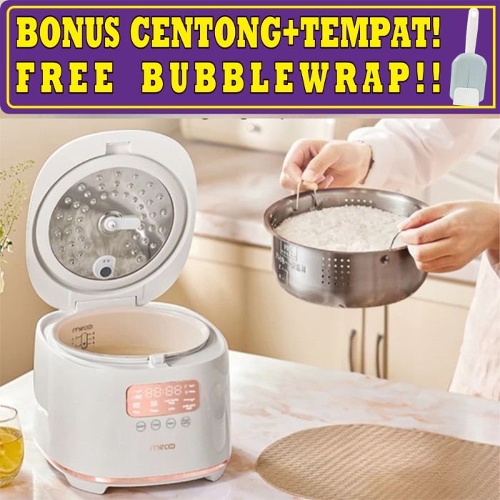 Jual Mecoo Low Carbo Rice Cooker Kapasitas 1,8L 1,8 L 1,8-L Low Sugar ...