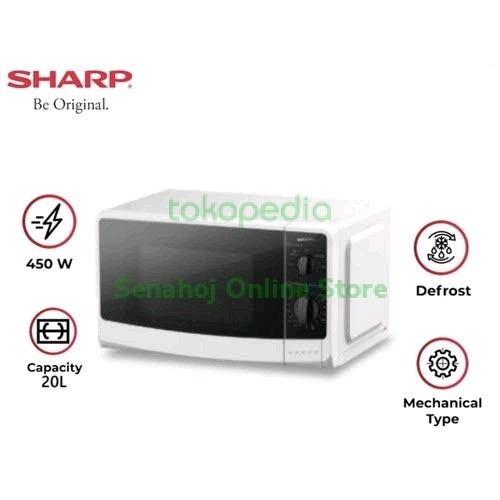 Jual Sharp R-220-Ma-Wh Microwave Oven 20L 450Watt - White | Shopee Indonesia