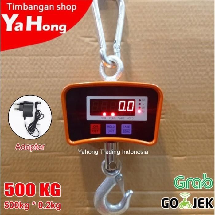 Jual Timbangan Gantung Digital Timbangan Barang Digital 500Kg 0.2Kg | Shopee Indonesia