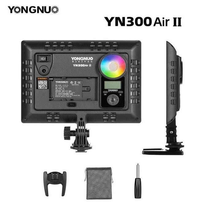 Jual Paket Yongnuo Yn-300 Air Ii Rgb Led Video Light Kamera Led Rgb ...