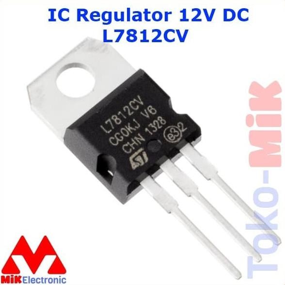 Jual IC VOLTAGE REGULATOR 7812 L7812 L7812CV 12V 12 VOLT TO-220 tokmi99 Segera Dapatkan | Shopee ...