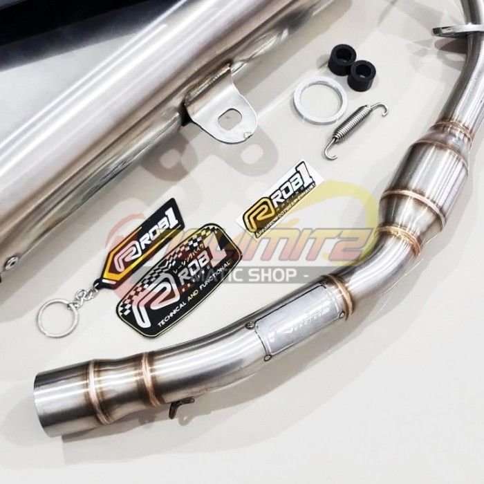 Jual Knalpot Rob1 Standar Racing Oval Power Boom New Nmax Turbo Tech ...