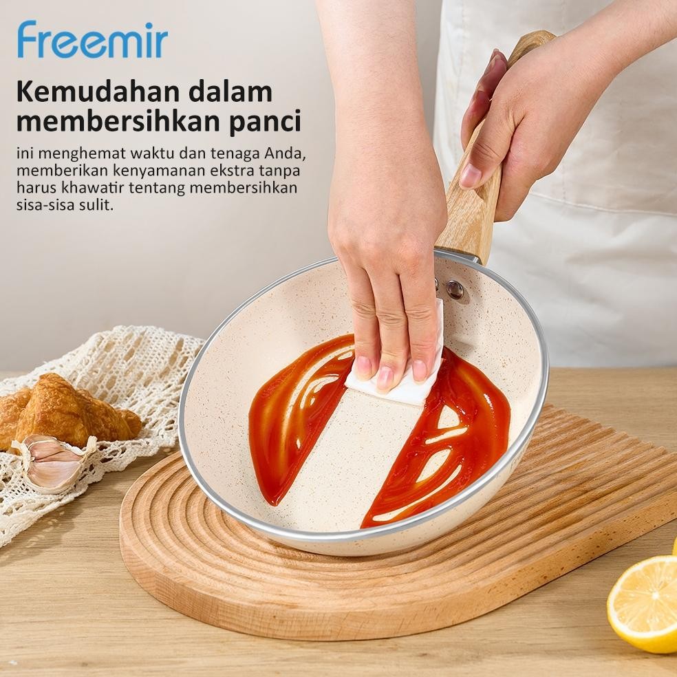 Jual PENAWARAN EKSKLUSIF freemir Set 5 Pcs Set Wajan Panci 20/20/24 Cm ...