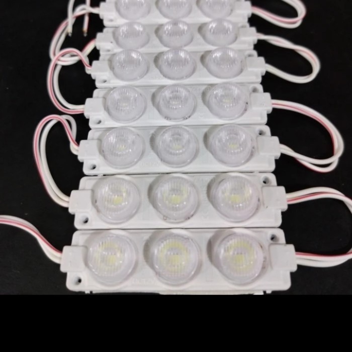 Jual lampu LED modul 3 mata jengkol 12V 3W warna putih harga 100pc ...