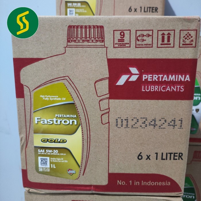 Jual PERTAMINA FASTRON GOLD 5W30 API SN/CF 1 DUS ISI 6 BOTOL | Shopee ...
