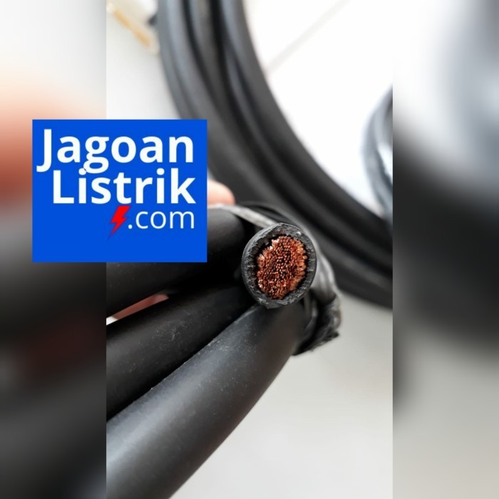 Jual Sale Kabel Listrik Serabut Nyaf 25 Mm Jembo Hitam Potongan Per Meter | Shopee Indonesia