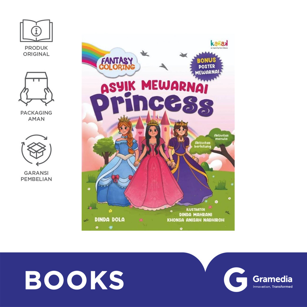 Jual Asyik Mewarnai Princess | Shopee Indonesia