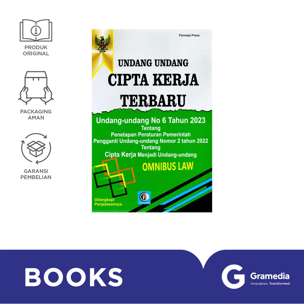 Jual Undang Undang Cipta Kerja Terbaru (Omnibus Law) | Shopee Indonesia