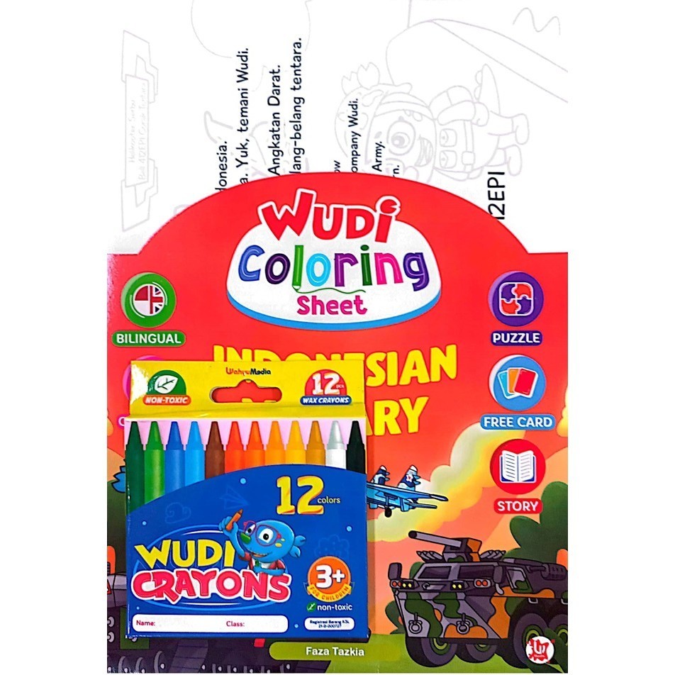Jual Wudi Coloring Sheet Indonesian Military | Shopee Indonesia