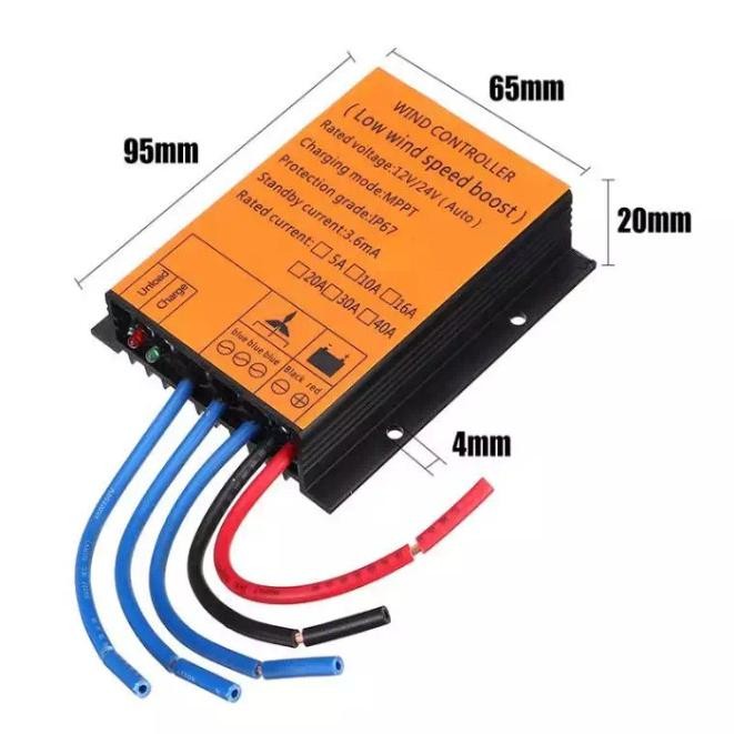Jual 1000W Peak 12V/24V MPPT Wind Turbine Charge Controller Regulator ...