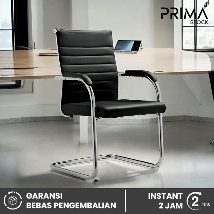Jual Kursi Hadap Meeting Chair Kantor Rapat Tunggu Tamu Kulit Busa ...