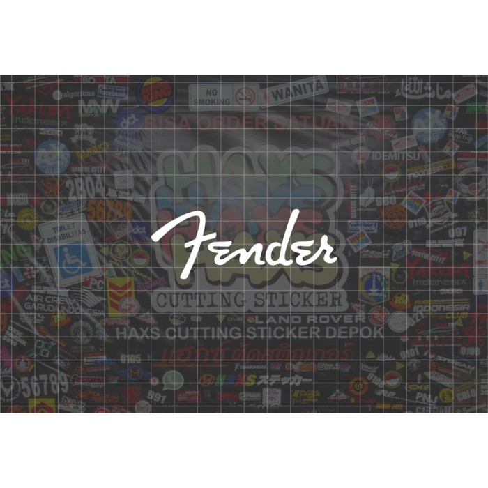Jual CUTTING STICKER LOGO FENDER UKURAN 8 CM | Shopee Indonesia