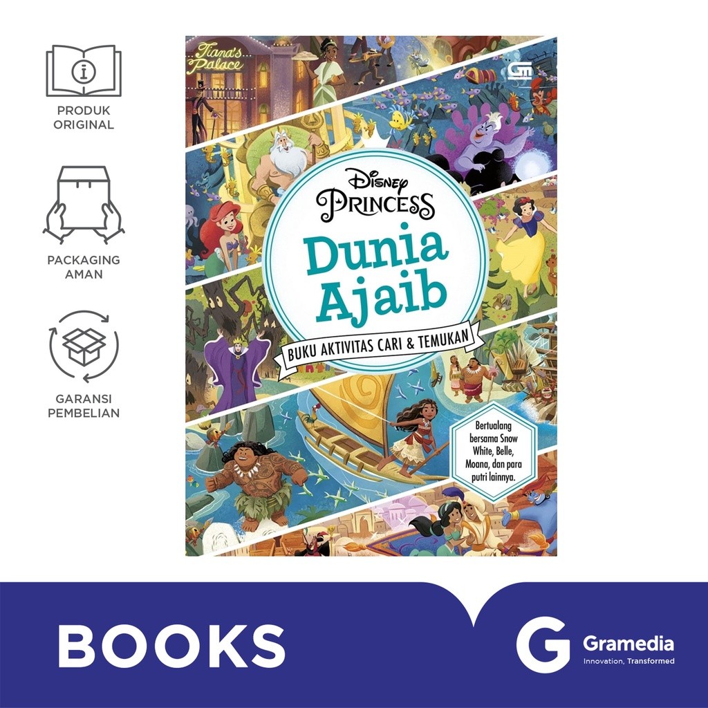 Jual Buku Disney Princess Dunia Ajaib Buku Aktivitas Cari dan Temukan | Shopee Indonesia