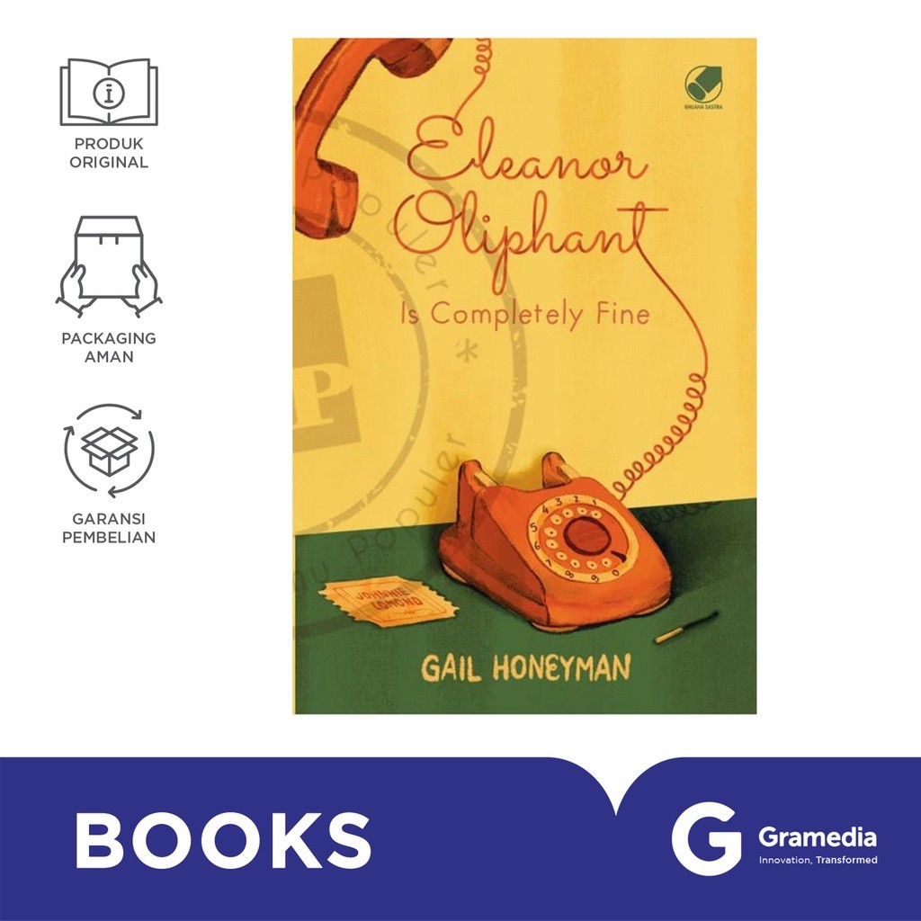Jual Novel Eleanor Oliphant Is Completely Fine (GAIL HONEYMAN) | Shopee ...