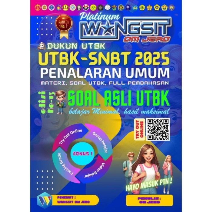 Jual [ 1 Paket 3 Buku] Wangsit Tps Utbk 2025 (Ori) Buku Wangsit Om Jero ...