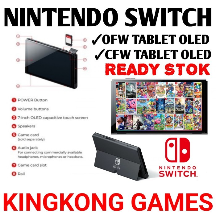 Jual Nintendo Switch Oled Console Switch Oled Tablet | Shopee Indonesia