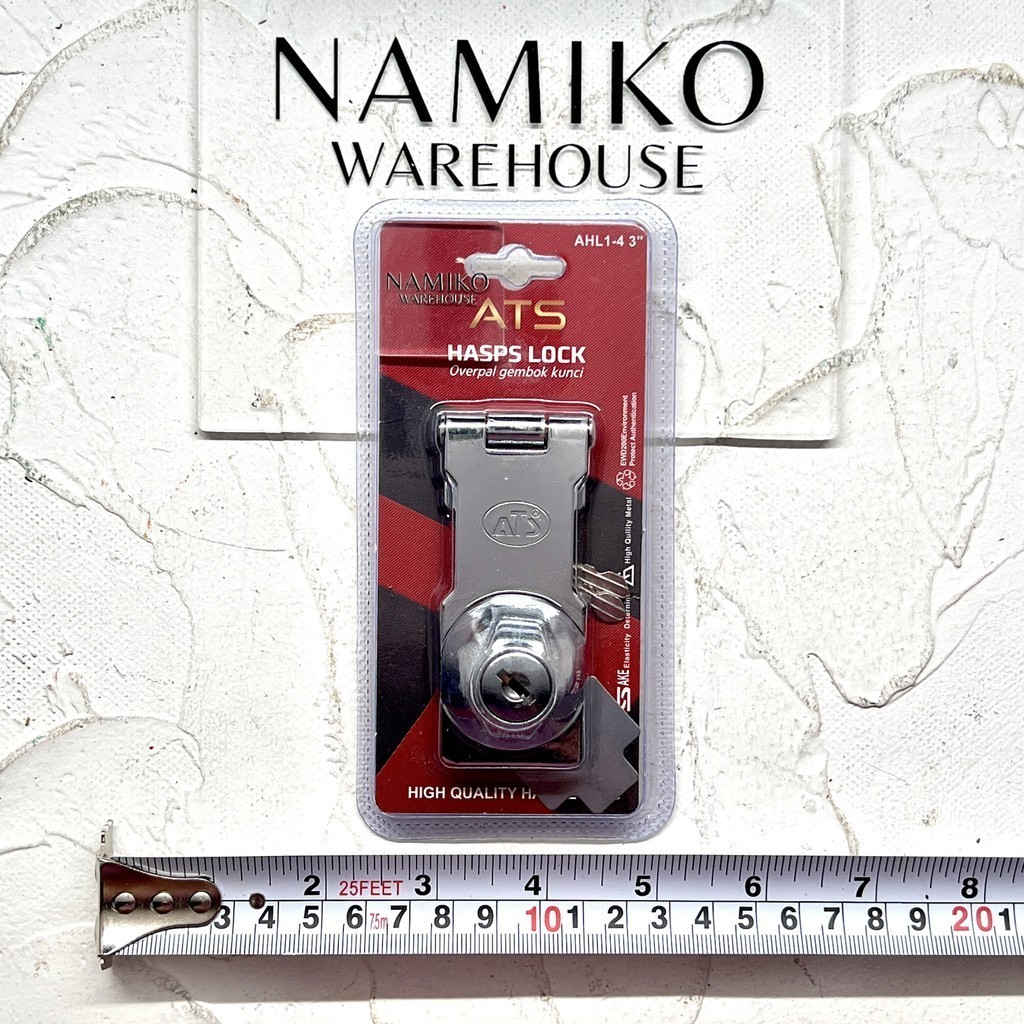 Jual ATS Overval gembok kunci lemari etalase 3 inch | Shopee Indonesia