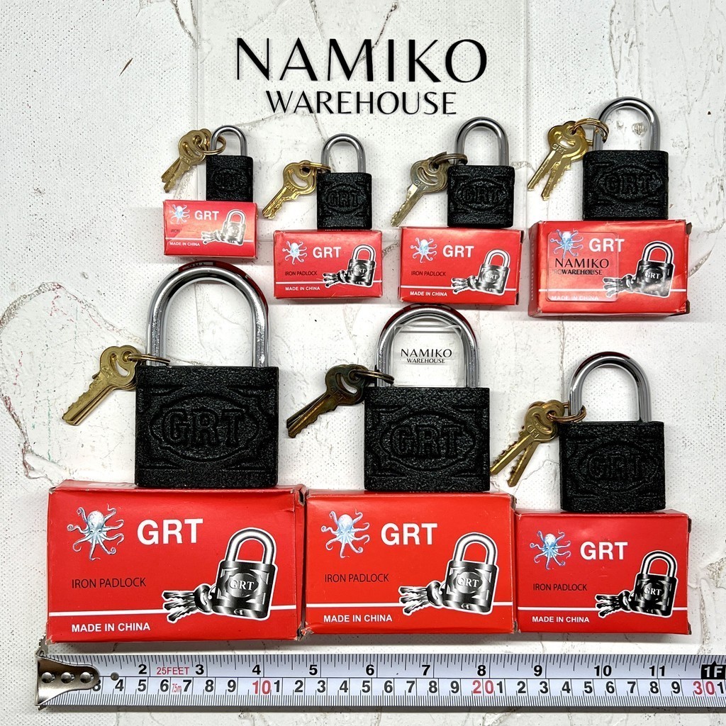 Jual GRT Gembok pintu pagar rumah hitam 20 25 30 40 50 60 75 mm ...