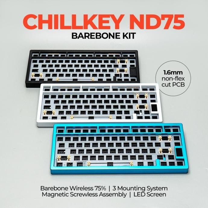 Jual Chilkey ND75 Barebone Wireless 75% Mechanical Keyboard | Shopee Indonesia