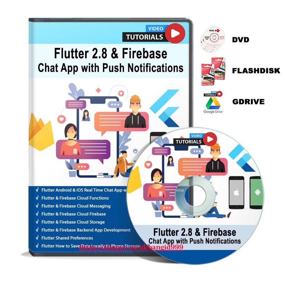Jual Video Tutorial Aplikasi Chatting Menggunakan Flutter 2.5 Dan Firebase | Shopee Indonesia
