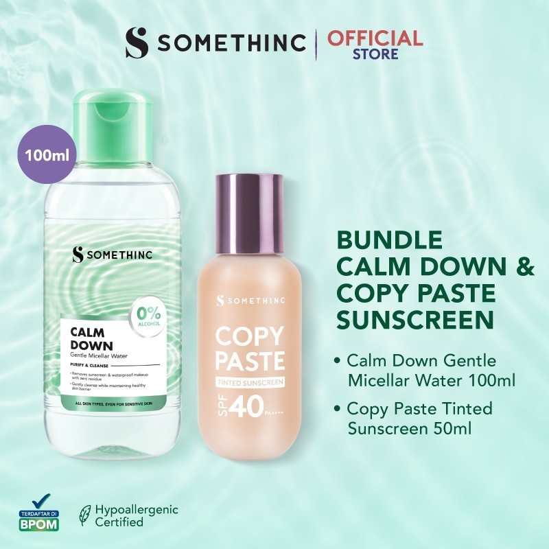 Jual SOMTEHINC [2 PCS] Calm Down Gentle Micellar Water 100ml + Copy Paste Tinted Sunscreen SPF ...