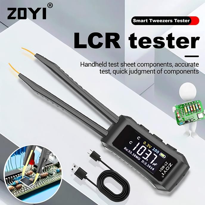 Jual ZOYI ZT-MD1 Digital Smart Tweezer LCR SMD Tester Resistance ...