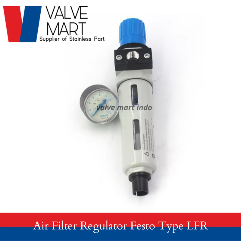 Jual LFR-1/4-D-MAXI Pneumatic Air Filter Pressure Regulator Festo ...