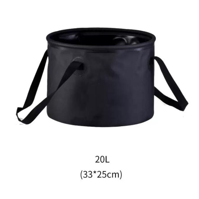 Jual FOLDING BUCKET BLACK Ember Lipat Hitam Camping Outdoor | Shopee ...