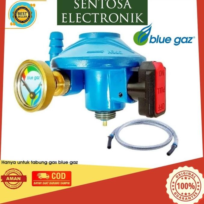 Jual Paket Blue Gaz Regulator PD - blue gaz Indikator Gas + Selang Blue ...