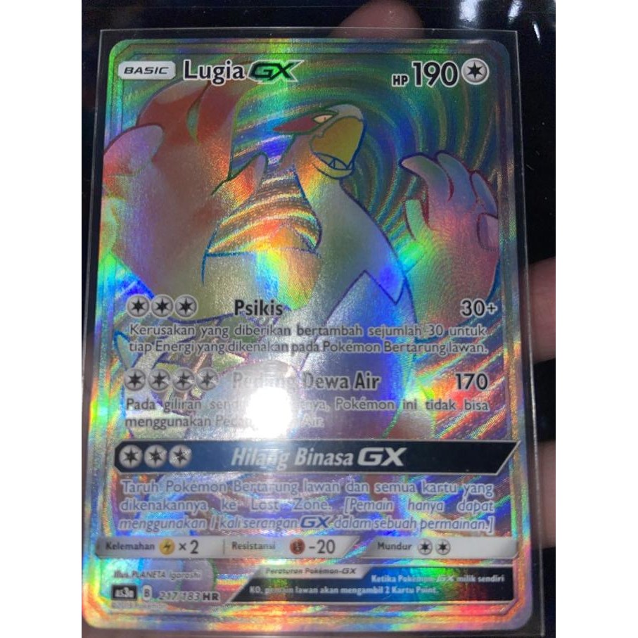 Jual Kartu Pokemon TCG ID Indonesia AS3a Lugia GX HR Rainbow Rare ...
