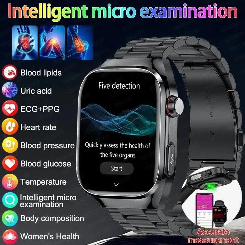 Jual Medical Grade Physical Examination Health Smart Watch Men Five ...