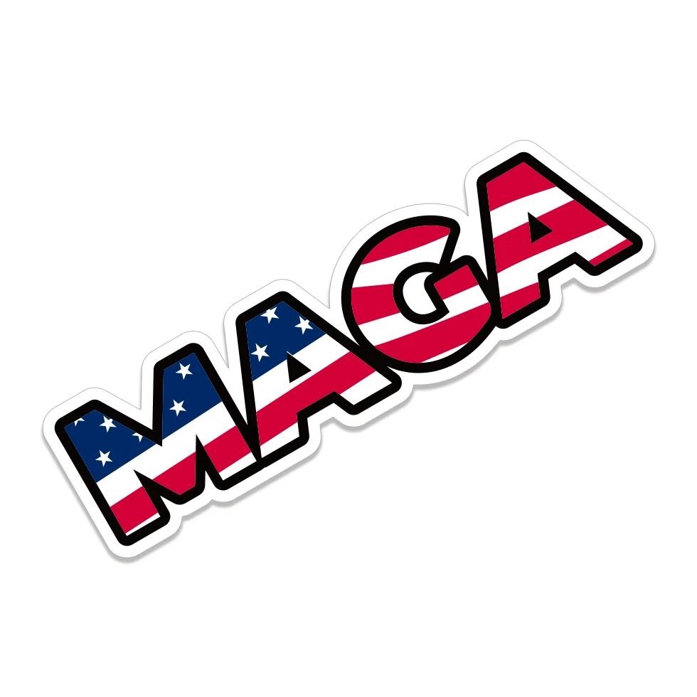 Jual 15x4.2cm maga usa flag trump make american great again car sticker ...