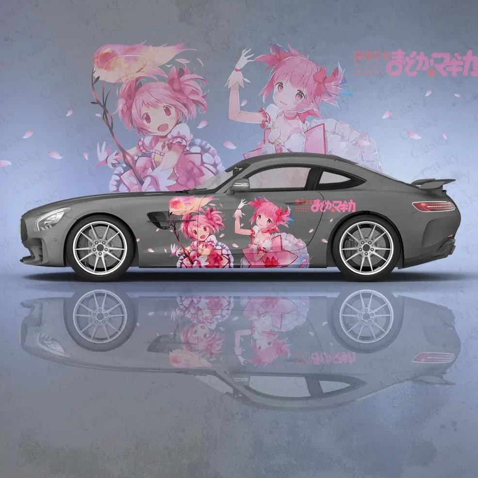 Jual puella magi madoka magica car body stickers anime itasha car side ...