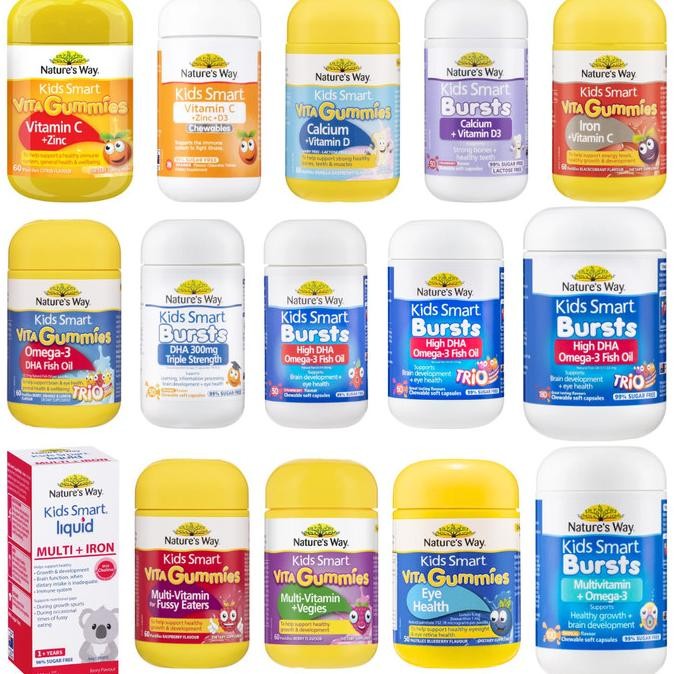 Jual Nature'S Way Kids Smart Vitamin C Zinc Vita Gummies Calcium Vit D ...
