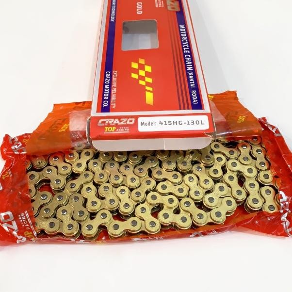 Jual Rantai Gold 415 130 Mata 415H130L Tebal Univeral Motor | Shopee Indonesia