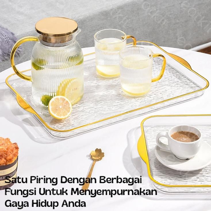 Jual PENAWARAN TERBATAS Eatkit Food Tray Nampan Saji Transparan ...