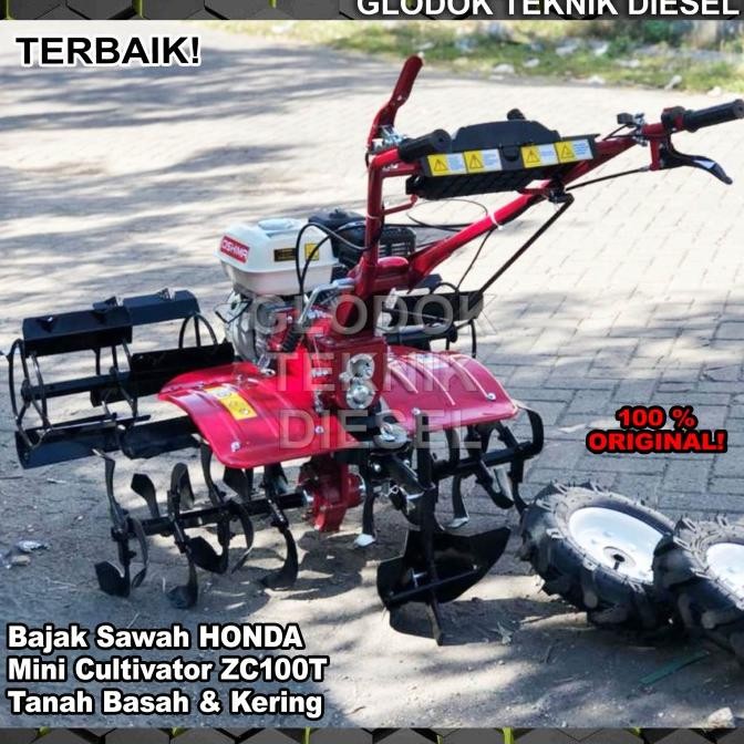 Jual Honda Oshima Mesin Traktor Cultivator Zc100T Bajak Sawah Basah Kering | Shopee Indonesia