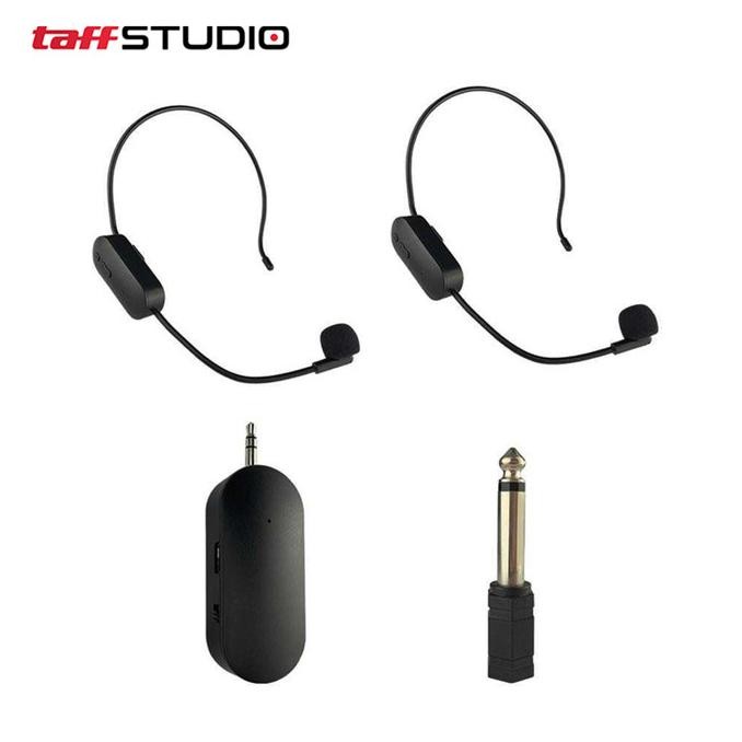 Jual Mic Wireless Call Center Guru Dosen Rechargeable UHF Microphone ...