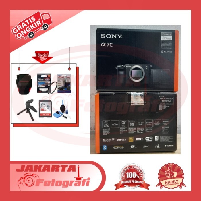 Jual Sony a7C Kit 28-60mm Lens Mirrorless Camera with Accessories Kit ...