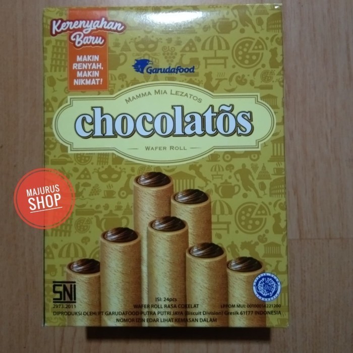 Jual CHOCOLATOS WAFER STICK CHOCOLATE KTK ISI 24S (14G) | Shopee Indonesia