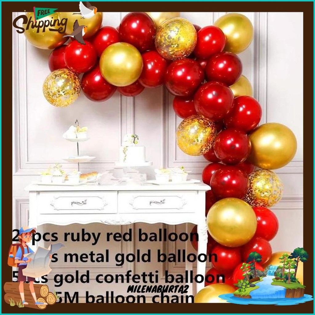 Jual Diy Dekorasi Ulang Tahun Party Rantai Balon Garland Arch 35 Balon ...