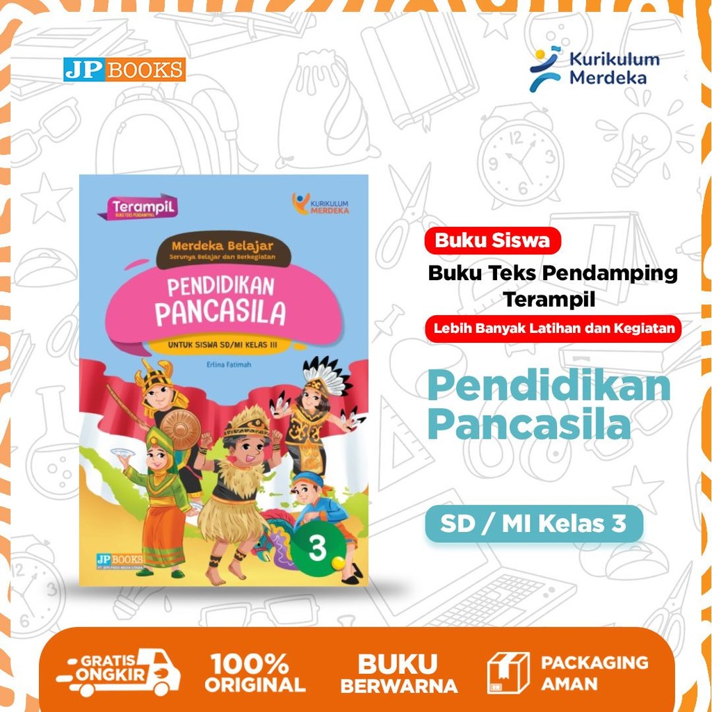 Jual JP Books – Buku Teks Siswa Pendamping Terampil Kurmer Sekolah Pendidikan Pancasila Sd Kelas ...