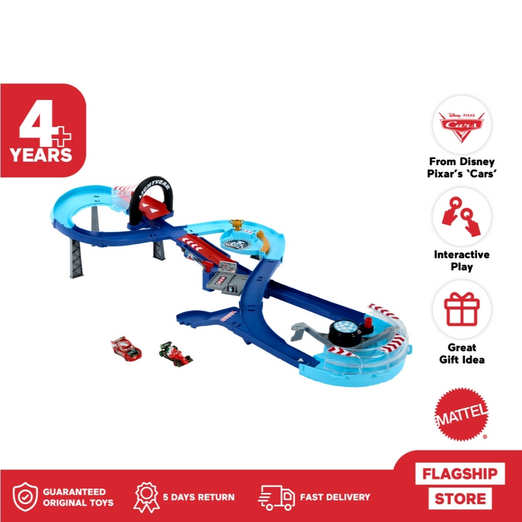 Jual Disney And Pixar Cars Grc Jumping Raceway Playset - Mainan Trek ...