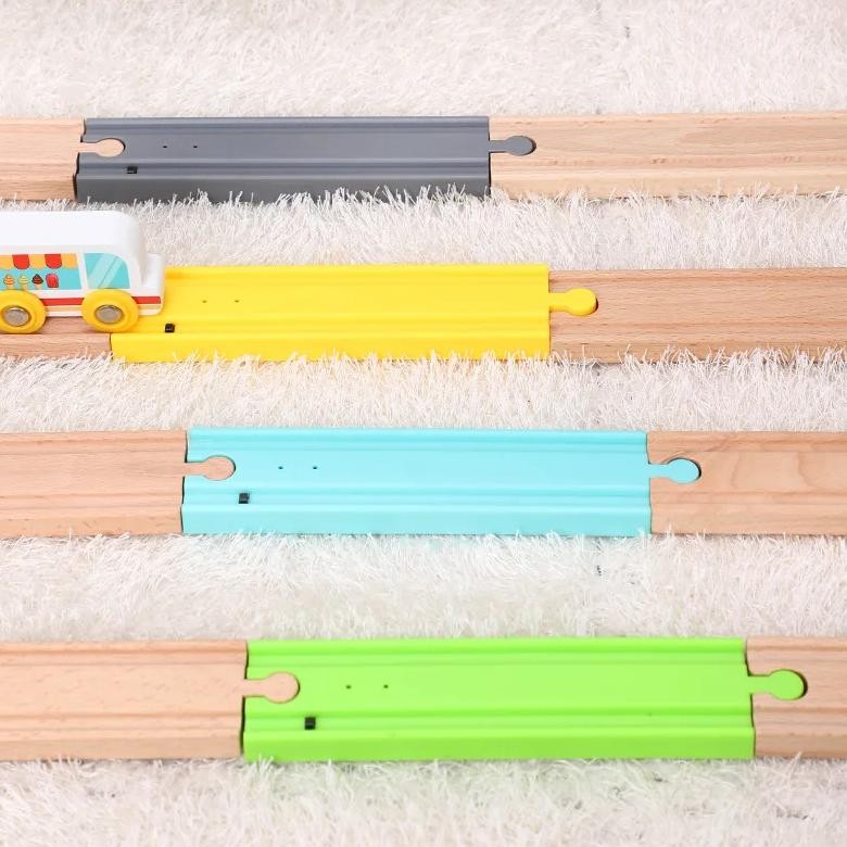 Jual vocal track trap touch simulation train sound track wooden train ...