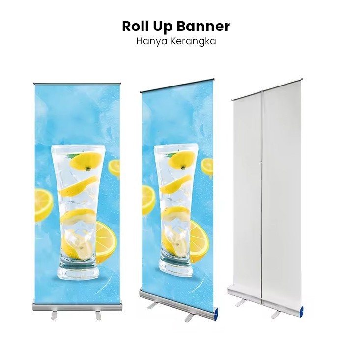 Jual TERBARU Standing Banner, Roll Up Banner Alumunium, Roll Up Stand Banner 60x160 | Shopee ...