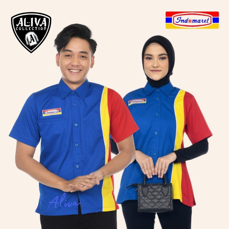 Jual Baju Seragam Seragam Kerja Pria Wanita Karyawan Indomaret /Baju ...