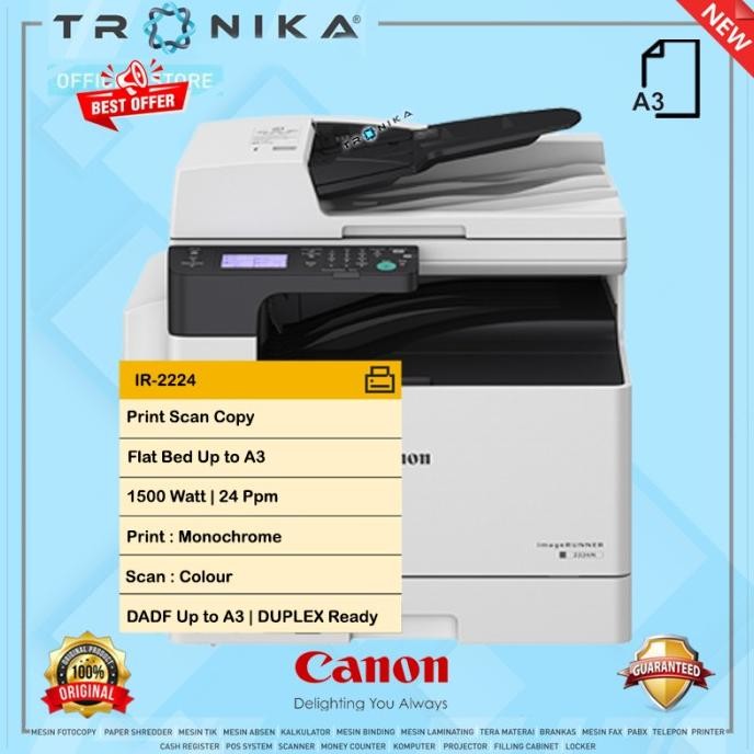 Jual MESIN FOTOCOPY | CANON IR 2224N/2224 | ORIGINAL | GARANSI RESMI ORIGINAL DAN TERPERCAYA ...