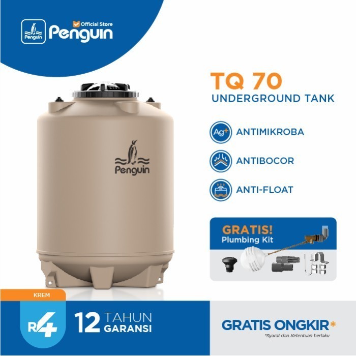 Jual NEW!! Toren Tangki Air Penguin Pendam Tanam Ground Tank TQ70 / TQ ...
