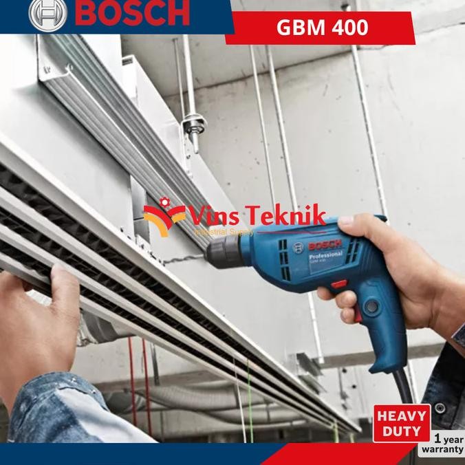 Jual BOSCH GBM 400 Mesin Bor 10mm Electrik Drill GBM400 | Shopee Indonesia